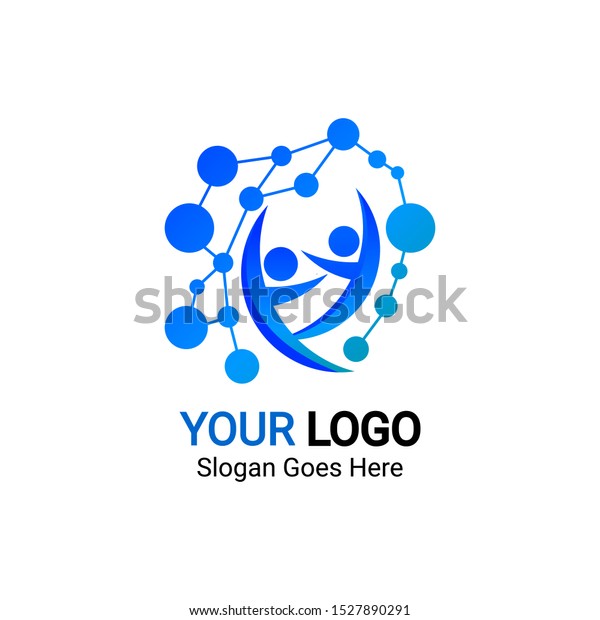 People Logo Modern Style Stock Vector (Royalty Free) 1527890291 ...