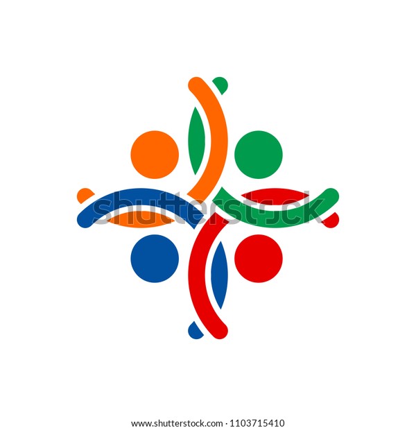 People Logo Team Icon Partner Symbol Stock Vector (Royalty Free ...