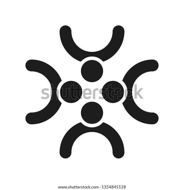 People Logo Team Icon Partner Symbol Stock Vector (Royalty Free ...