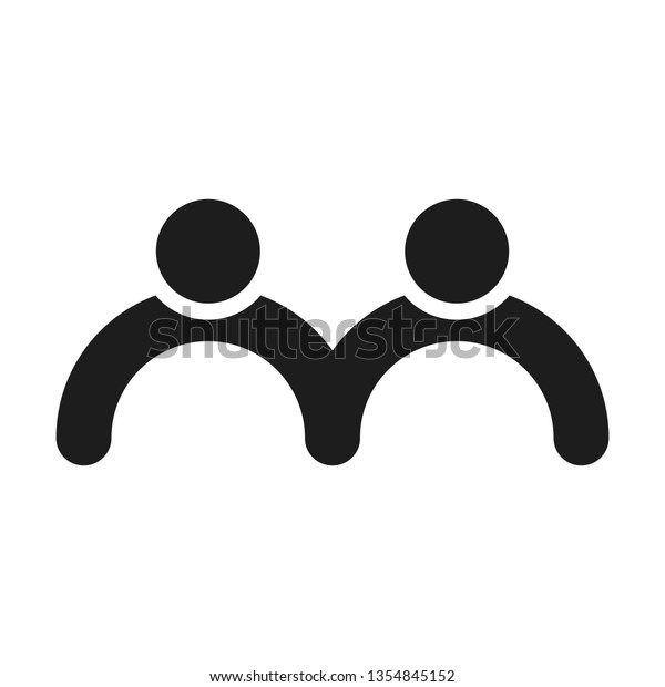 People Logo Team Icon Partner Symbol Stock Vector (Royalty Free) 1354845152