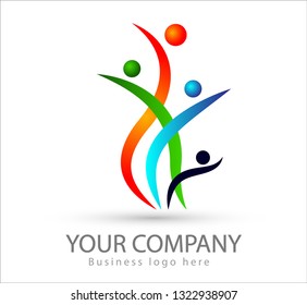 People Logo Team Work Stock Vector (Royalty Free) 1322938907 | Shutterstock
