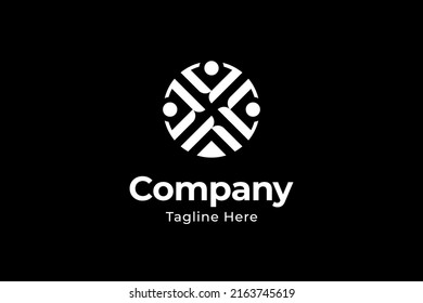People Logos People Circle Logo Design Stock Vector (Royalty Free ...
