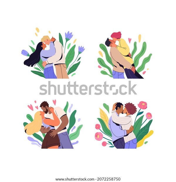 People Love Concepts Vector Cartoon Illustration Stock Vector (Royalty ...