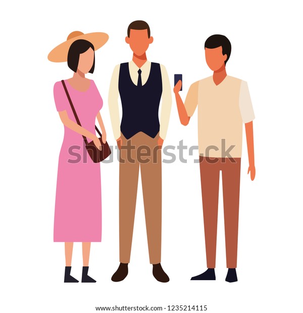 People Meeting Cartoon Stock Vector (Royalty Free) 1235214115