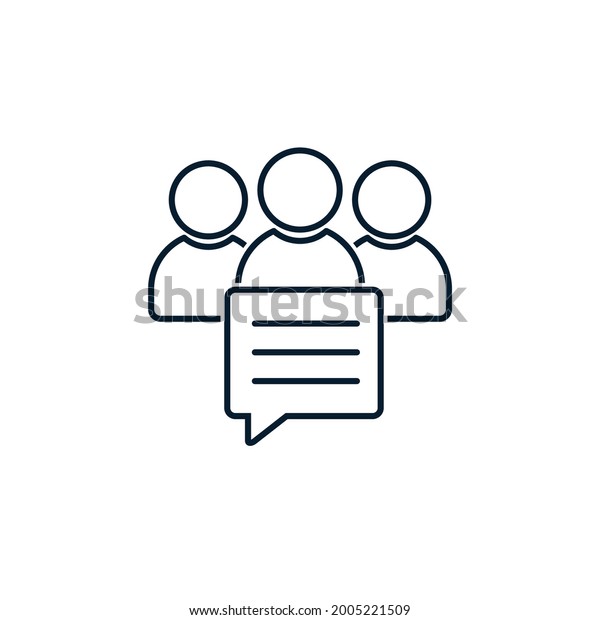 People Message Public Awareness Concept General Stock Vector (Royalty ...