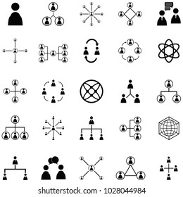 People Network Icon Set Stock Vector (Royalty Free) 1028044984 ...