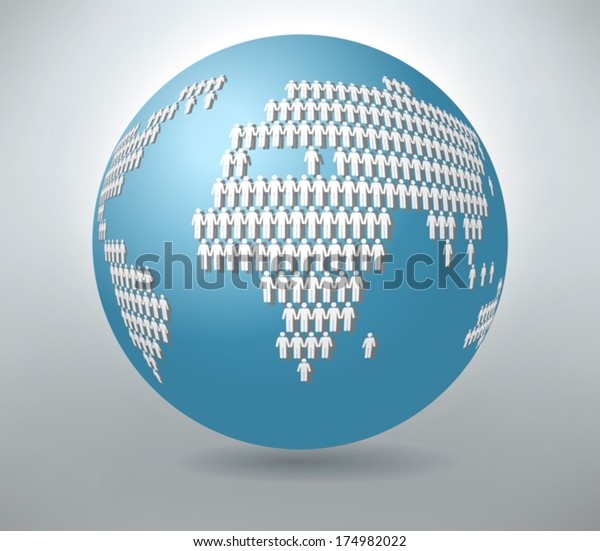 People On Planet Earth Stock Vector (Royalty Free) 174982022 | Shutterstock