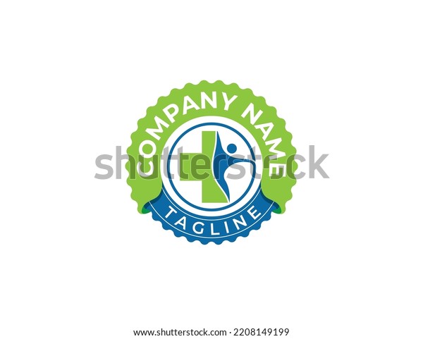 People Plus Cross Stamp Badge Logo Stock Vector (Royalty Free ...
