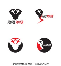 People Power Logo Vector Template Vector Stock Vector (Royalty Free ...