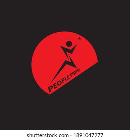 People Power Logo Vector Template Vector Stock Vector (Royalty Free ...