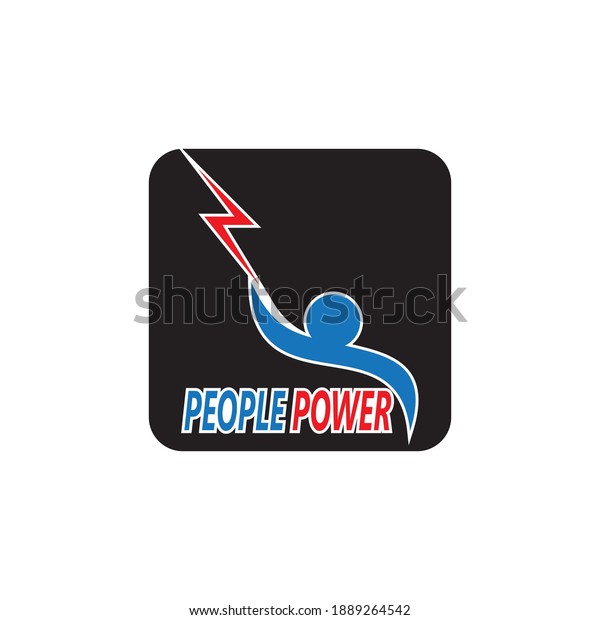 People Power Logo Vector Template Vector Stock Vector (Royalty Free ...