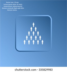 People Pyramid Vector Illustration Team Leader 스톡 벡터(로열티 프리) 335829983 ...