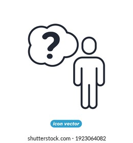 People Question Icon People Question Symbol Stock Vector (Royalty Free ...