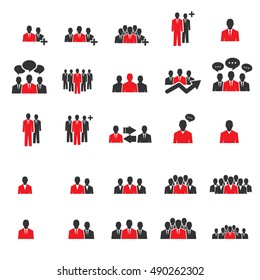 People Red Icon Stock Vector (Royalty Free) 490262302 | Shutterstock