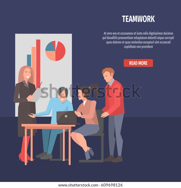 People Resolving Issues On Black Laptop Stock Vector (Royalty Free ...