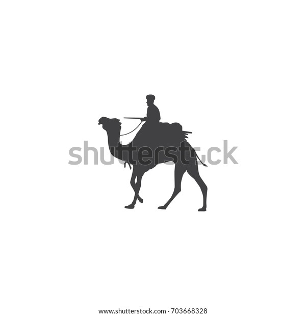 People Riding Camel Icon Stock Vector (Royalty Free) 703668328 ...