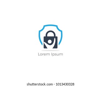 People Security Logo Design Kids Family Stock Vector (Royalty Free ...