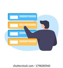 People Select Menu On Dashboard Stock Vector (Royalty Free) 1798285960 ...