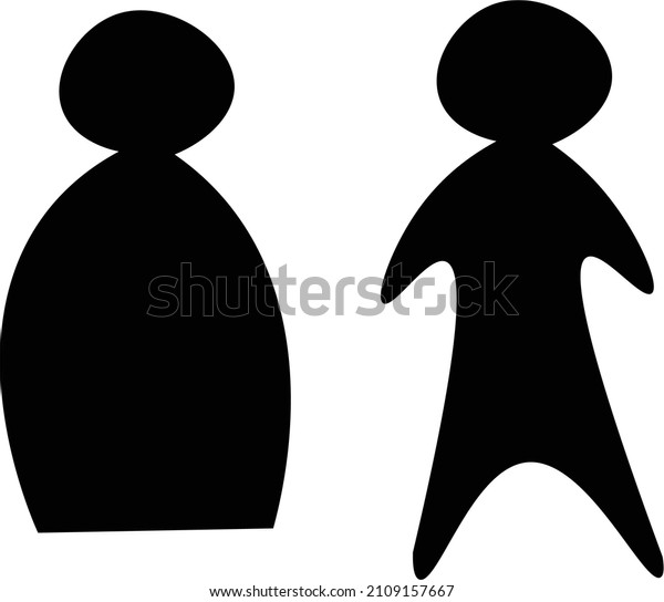 People Shadow Human Silhouette Black People Stock Vector (Royalty Free ...