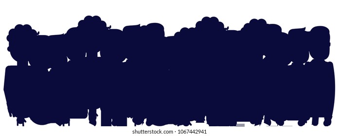 People Shadow Silhouette Isolated Vector Illustration Stock Vector ...