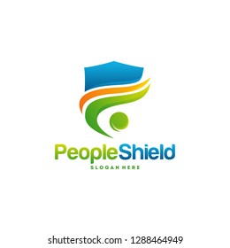 People Shield Logo Designs Concept Vector Stock Vector (Royalty Free ...
