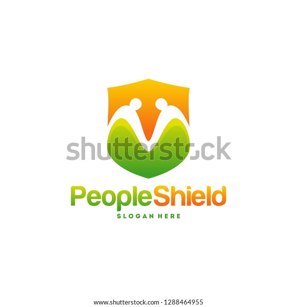 People Shield Logo Designs Concept Vector Stock Vector (Royalty Free ...