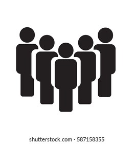 People Sign Icon Stock Vector (Royalty Free) 587158355
