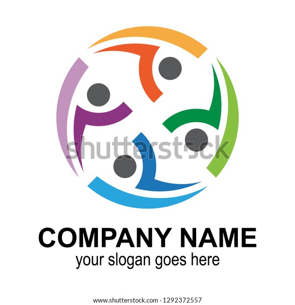 People Social Community Logo Template Stock Vector (Royalty Free ...