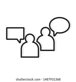 People Speech Bubble Icons Vector Illustration Stock Vector (Royalty ...