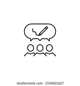 People Staff Speech Bubble Concept Vector Stock Vector (Royalty Free ...