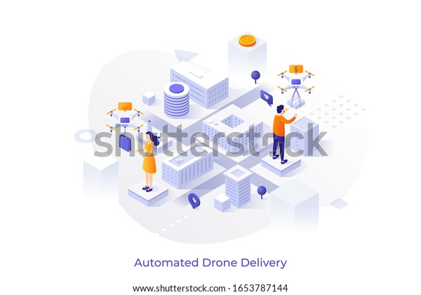 People Standing On City Map Receiving Stock Vector (Royalty Free ...