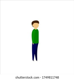 People Standing Vector Illustration Flat Design Stock Vector (Royalty ...