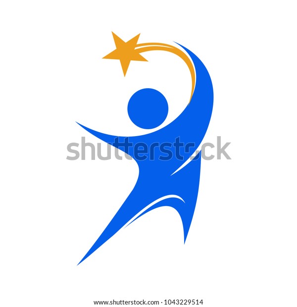 People Star Logo Template Stock Vector (Royalty Free) 1043229514 ...