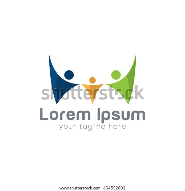 People Swoosh Logo Design Stock Vector (Royalty Free) 604552802 ...