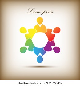 People Symbol Vector Illustration Stock Vector (Royalty Free) 371740414 ...