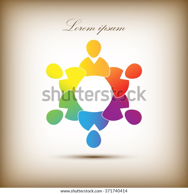 People Symbol Vector Illustration Stock Vector (Royalty Free) 371740414 ...