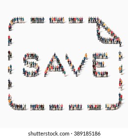 People Tablet Save Tag Stock Vector (Royalty Free) 389185186 | Shutterstock
