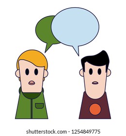 People Talking Cartoon Stock Vector (Royalty Free) 1254850606