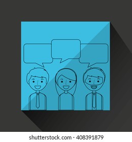 People Talking Design Stock Vector (Royalty Free) 408391879