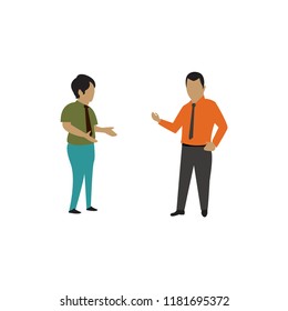 People Talking Logo Icon Design Template Stock Vector (Royalty Free ...