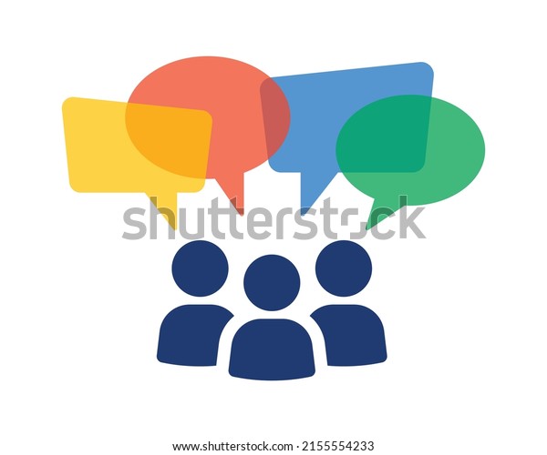 People Talking Vector Isolated On White Stock Vector (Royalty Free ...