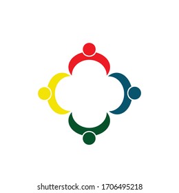 People Team Logo Design Vector Stock Vector (Royalty Free) 1706495218 ...