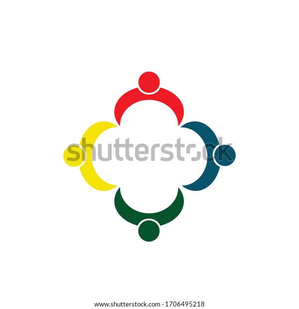 People Team Logo Design Vector Stock Vector (Royalty Free) 1706495218 ...
