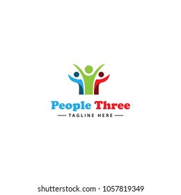 People Three Group Logo Vector Stock Vector (Royalty Free) 1057819349