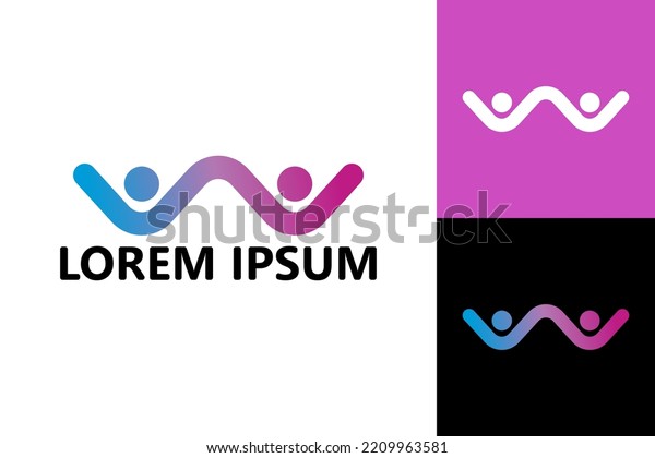 People Together Logo Template Design Vector Stock Vector (Royalty Free ...