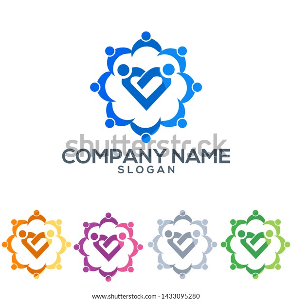 People Together Mutual Cooperation Stock Vector (Royalty Free ...