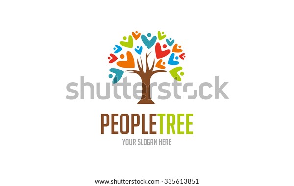 People Tree Logo Stock Vector (Royalty Free) 335613851