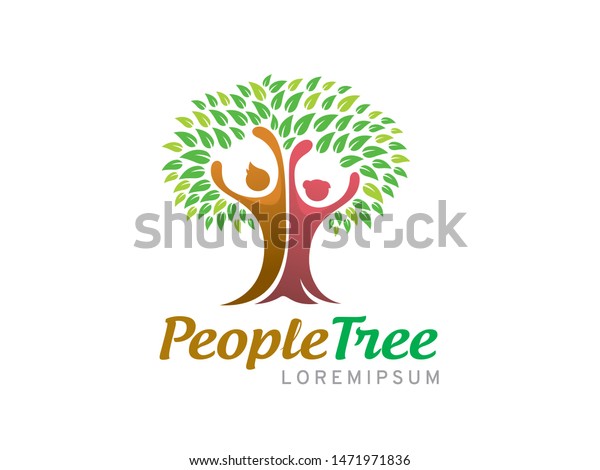People Tree Logo Symbol Icon Template Stock Vector (Royalty Free ...