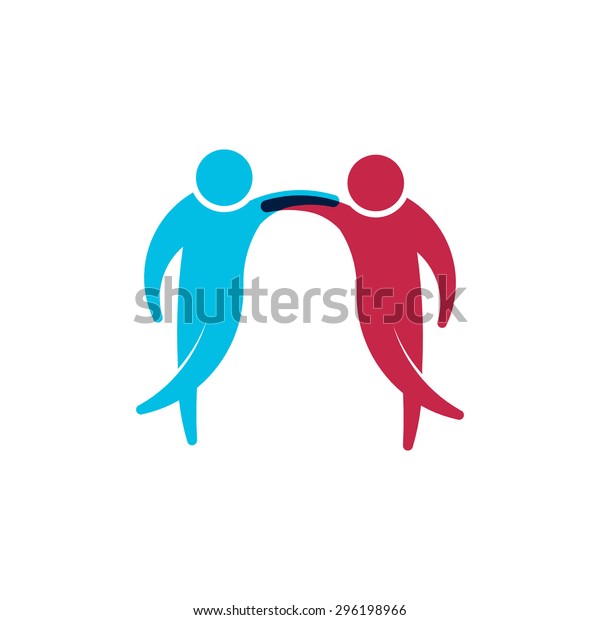 People Two Friends Logo: เวกเตอร์สต็อก (ปลอดค่าลิขสิทธิ์) 296198966 ...