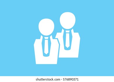 People Two Icon Vector Illustration Stock Vector (Royalty Free ...